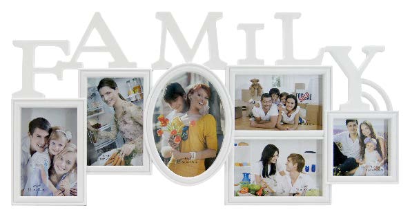 FRAME PHOTOFAMILY FRAME 6 IN ONE WHITE | Macs Gifts